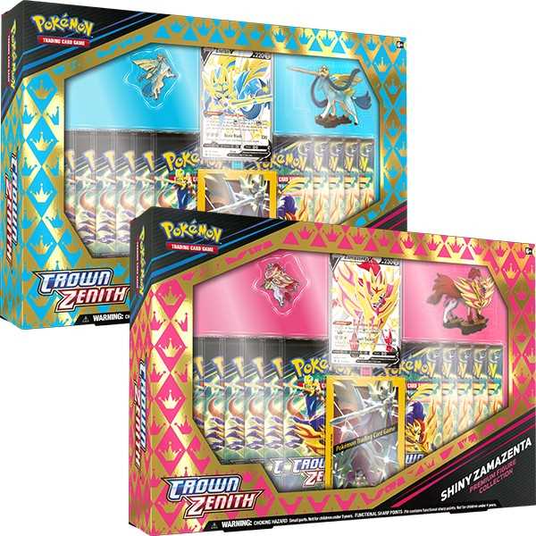 Set of 2 Pokémon TCG: Sword & Shield 12.5 Crown Zenith Premium Figure ...